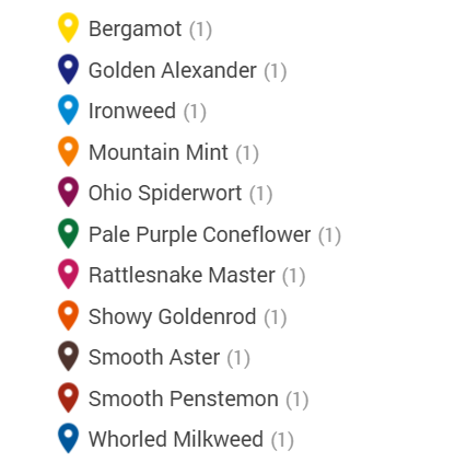 Dynamic Haiku Map – The College of Wooster Pollinator Plots